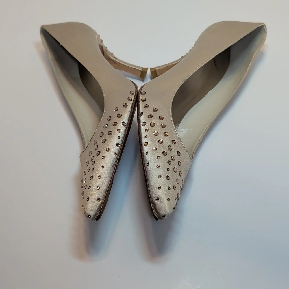 St. John | Shoes | St John Satin Embellished Studded Formal Evening ...